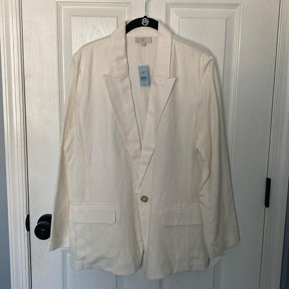 LOFT | Jackets & Coats | Nwt Cream Blazer | Poshmark
